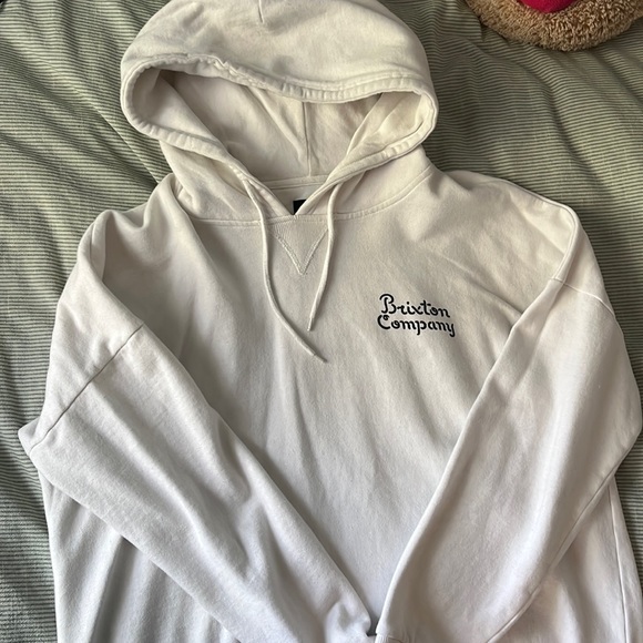 Brixton | Jackets & Coats | Brixton White Hoodie | Poshmark